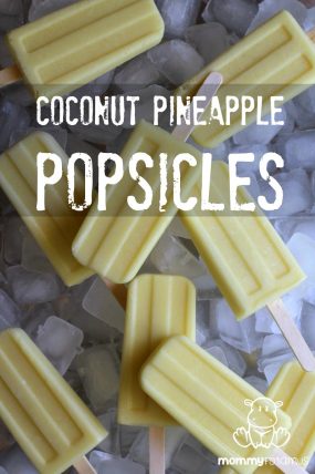 Homemade Pineapple Popsicles