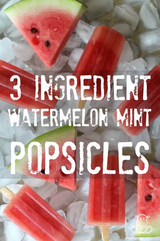 3 Ingredient Watermelon Popsicles
