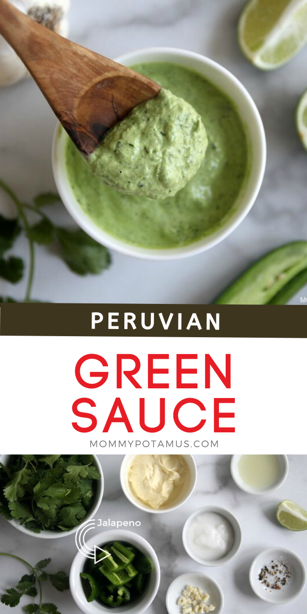 Peruvian Green Sauce Recipe (Aji Verde)